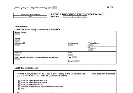 roczne sprawozdanie pzp - Portal ZP