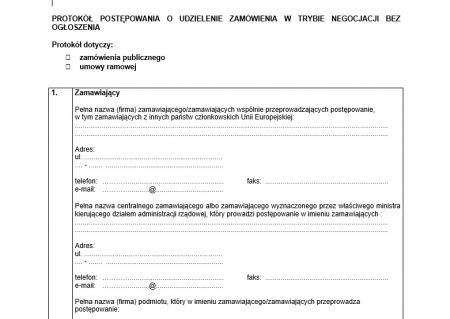 negocjacje bez ogłoszenia - Portal ZP