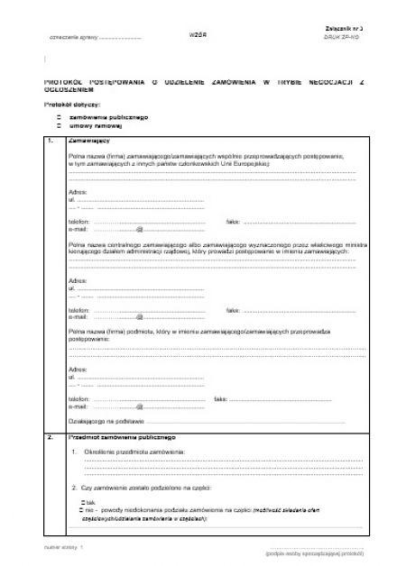 negocjacje z ogłoszeniem - Portal ZP